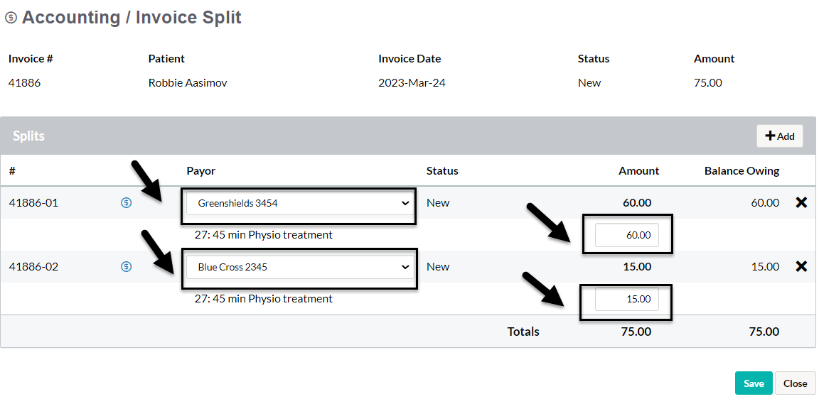 How to Set Up Invoice Splits and Assign Insurance Billing (FAQ ...