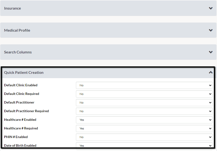 How to Customize the Quick Patient Creation Fields – Juvonno Help Center