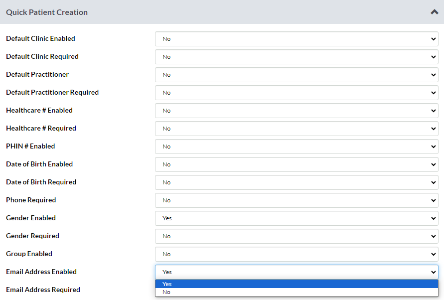How to Customize the Quick Patient Creation Fields – Juvonno Help Center